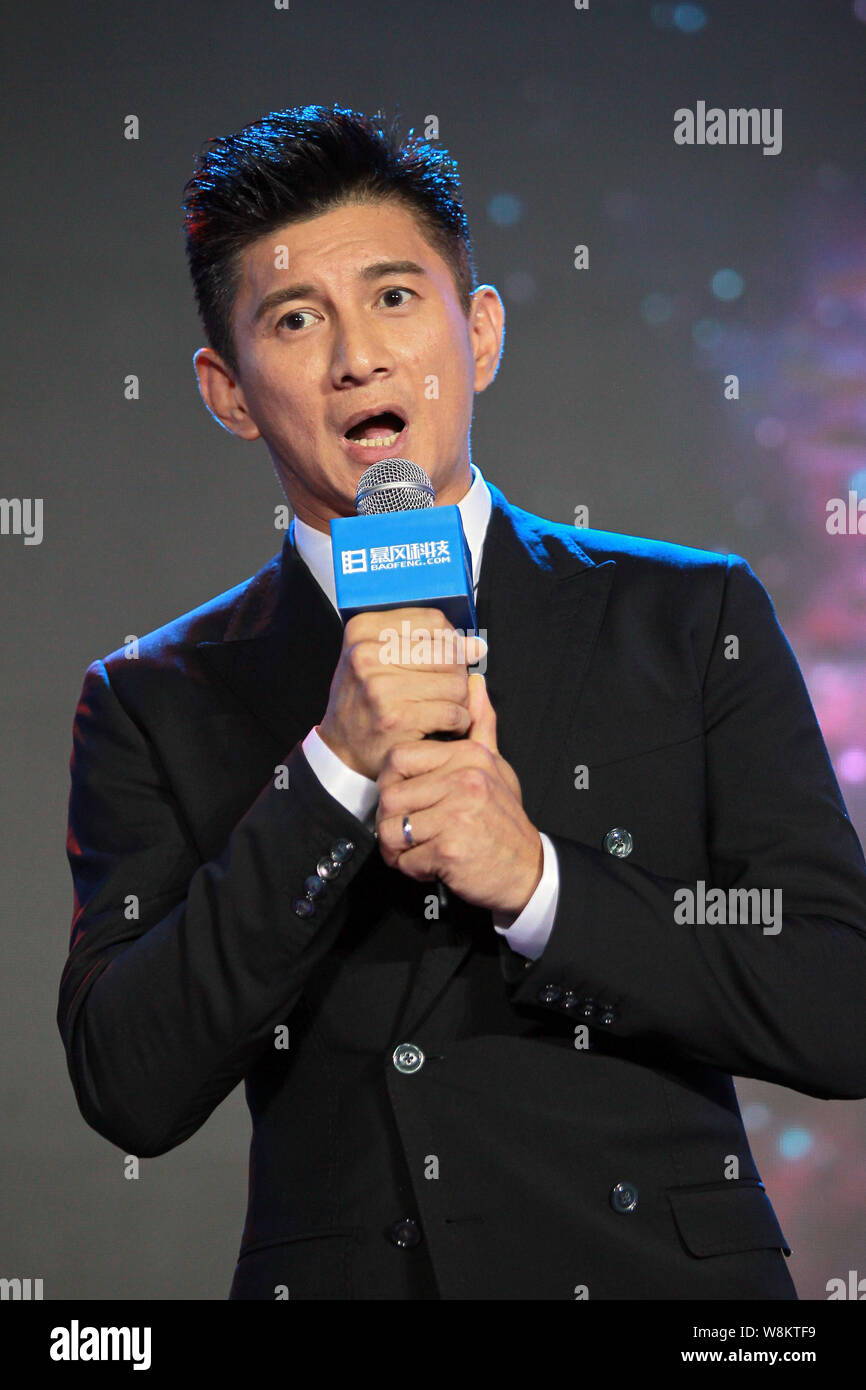 Taiwanese singer and actor Nicky Wu attends a commercial event in ...