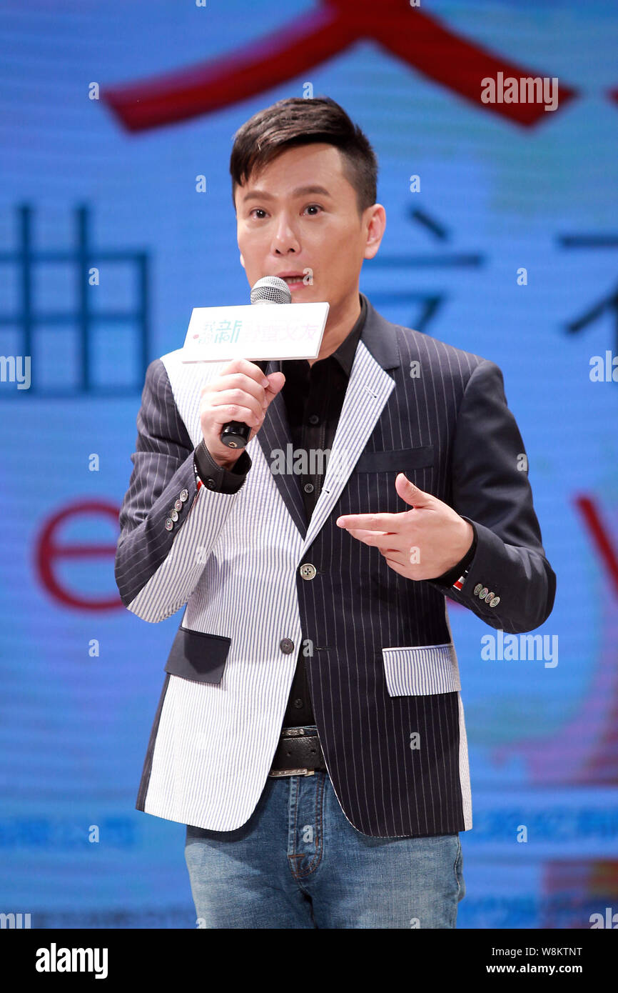 Taiwanese singer Jeff Chang attends a press conference to promote the ...