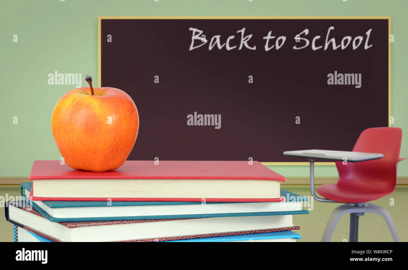 book and classroom with window for education concept Stock Photo - Alamy