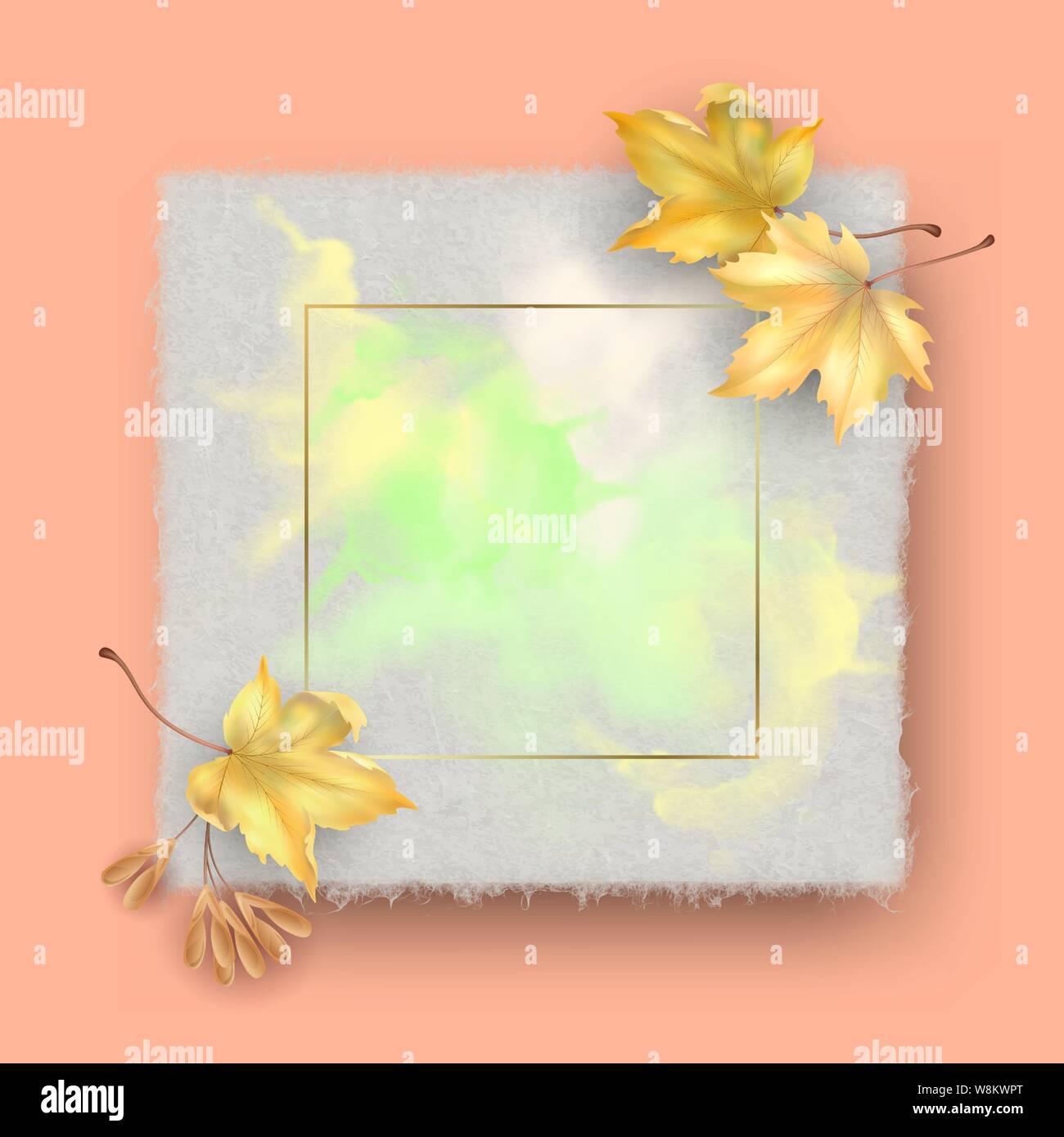 Autumn Watercolor Background Stock Vector Image & Art - Alamy