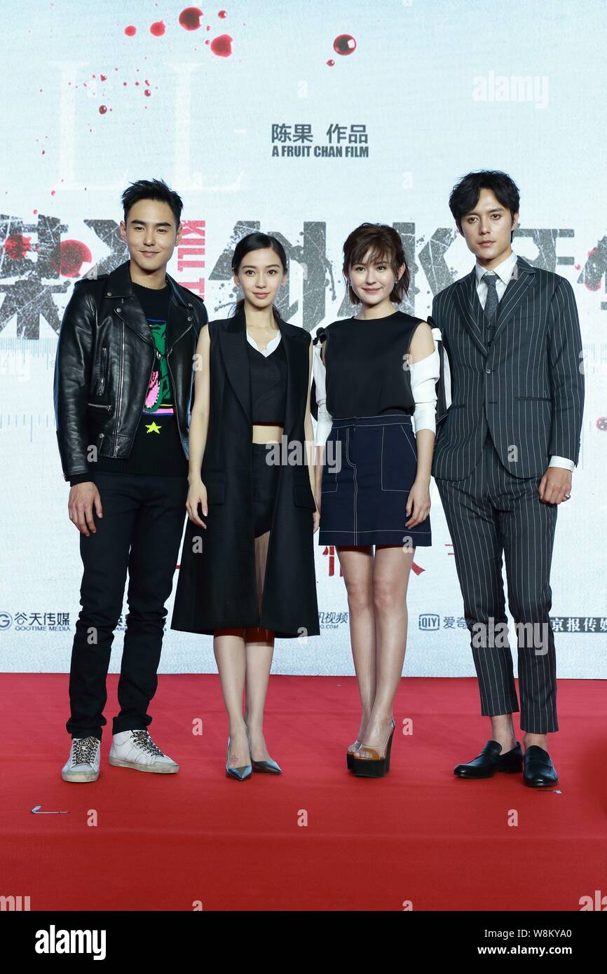 (From left) Taiwanese actor Ethan Juan, Hong Kong model and actress ...