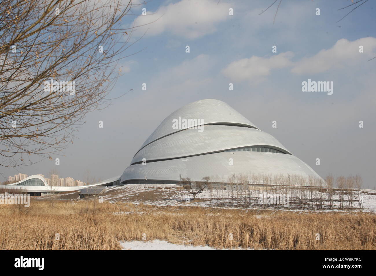 View of the Harbin Opera House in Songbei district, Harbin city ...