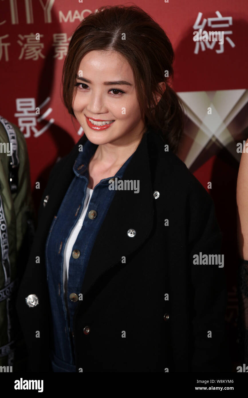 Charlene Choi of Hong Kong pop duo Twins poses as she arrives at a ...