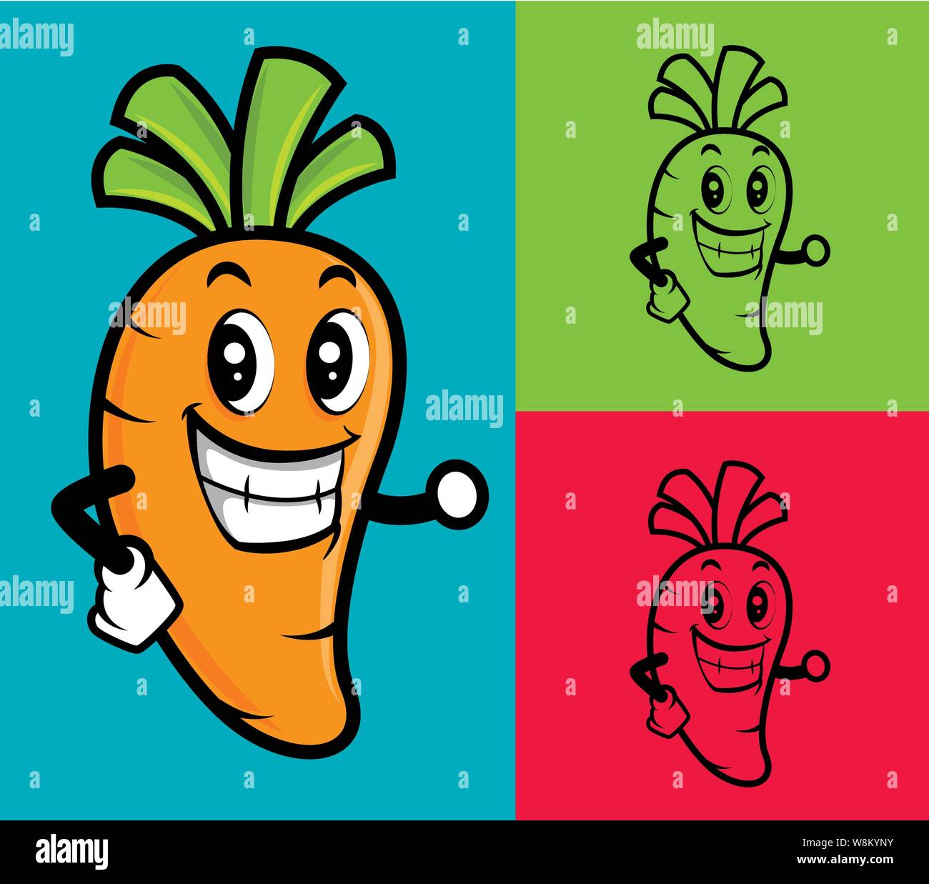 Carrot mascot hi-res stock photography and images - Alamy