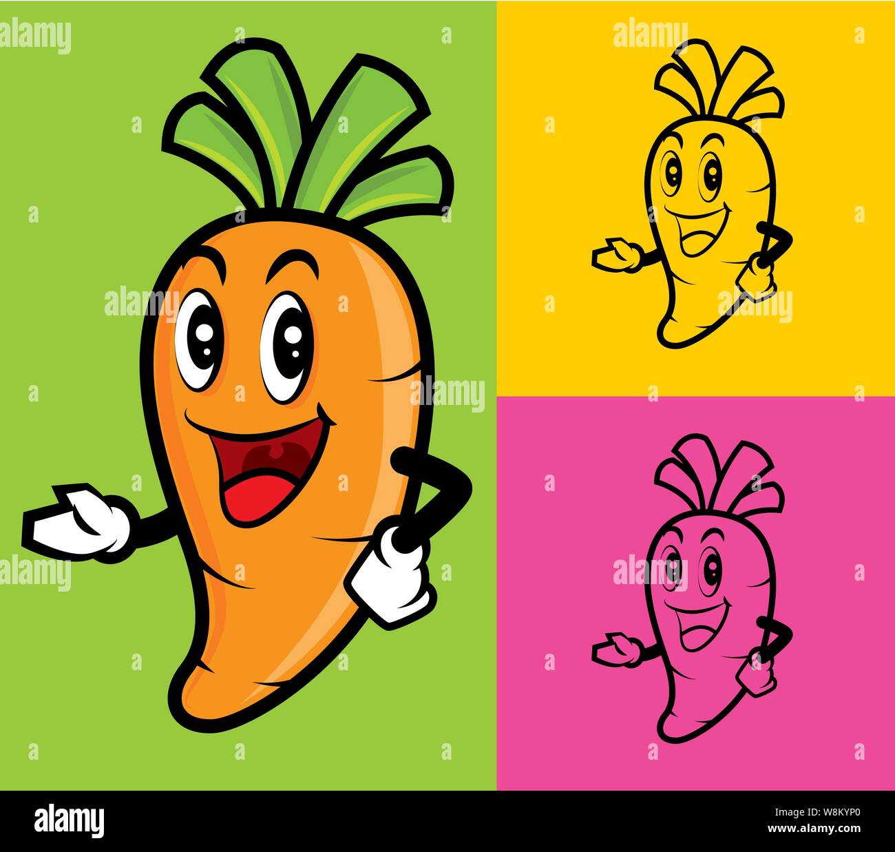 Cute Cartoon Carrot
