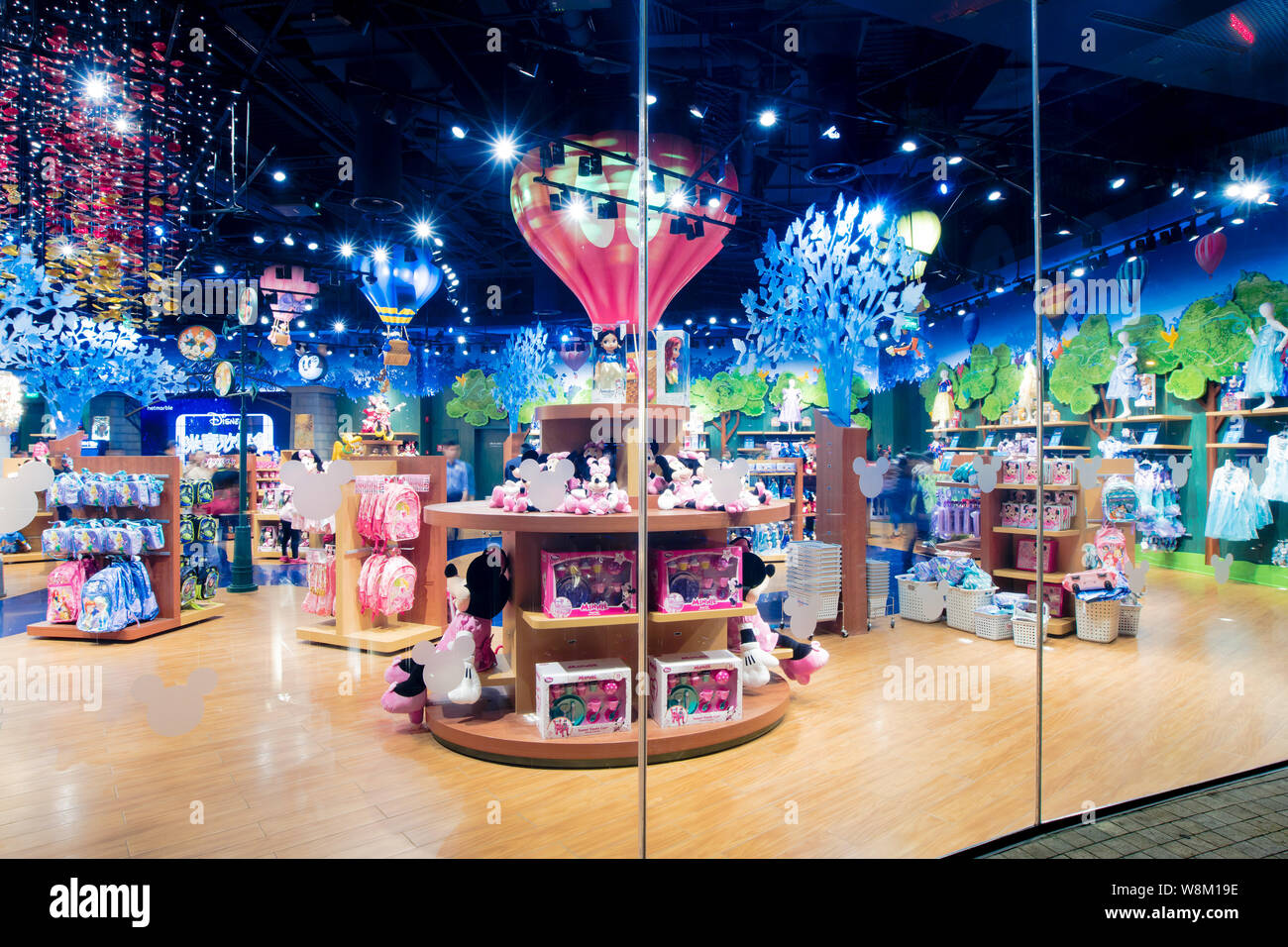 Interior view of the flagship store of Disney in the Lujiazui Financial ...