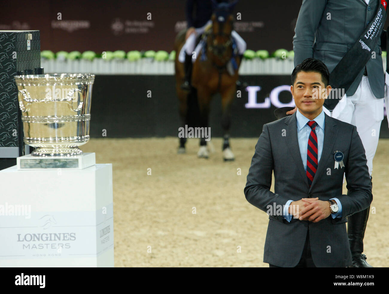 Hong Kong singer and actor Aaron Kowk attends the award ceremony for ...