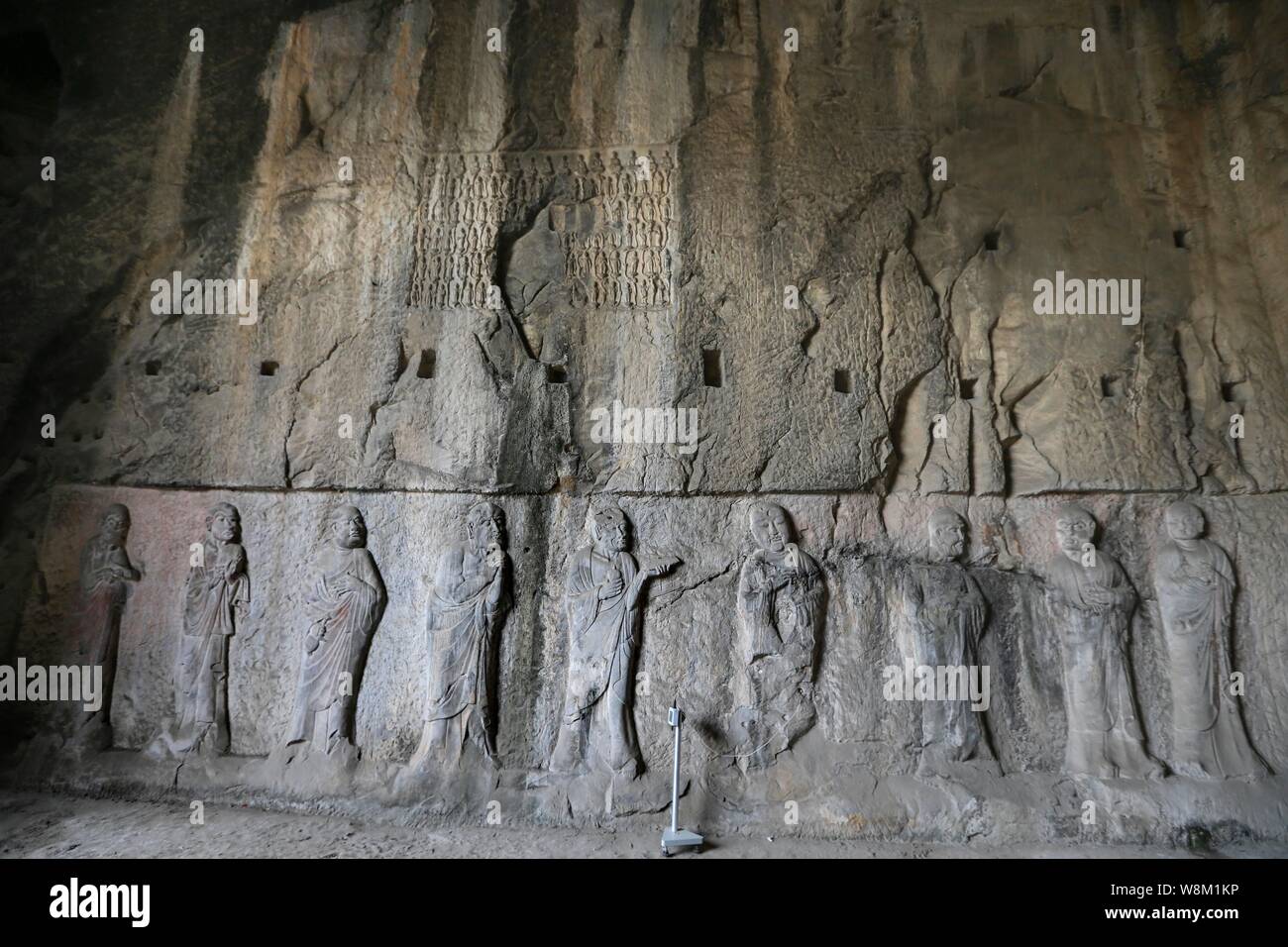 View of the Kanjing Temple, also known as the Royal Cave Temple, at the ...