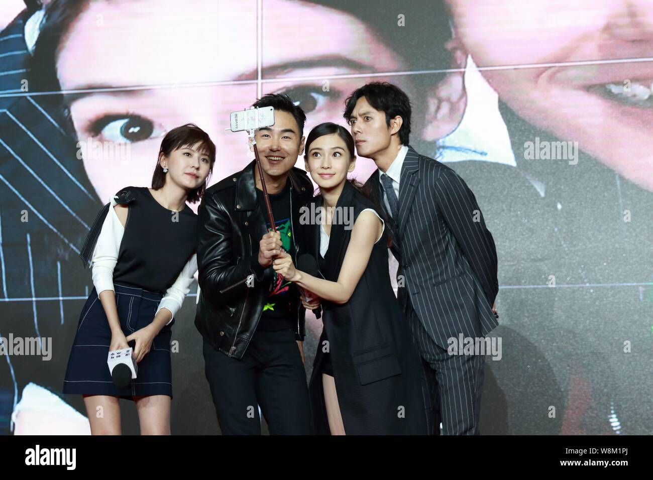 (From left) Chinese actress Rayza, Taiwanese actor Ethan Juan, Hong ...