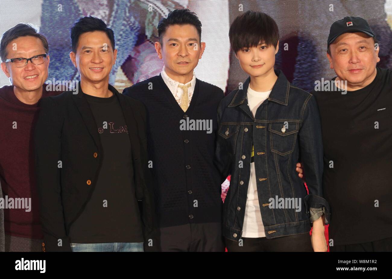 (From left) Hong Kong director and producer Andrew Lau Wai-keung ...