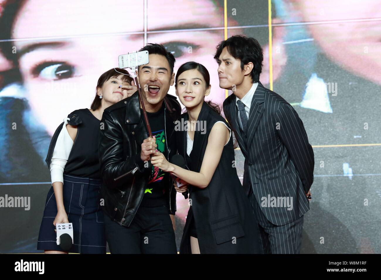 (From left) Chinese actress Rayza, Taiwanese actor Ethan Juan, Hong ...