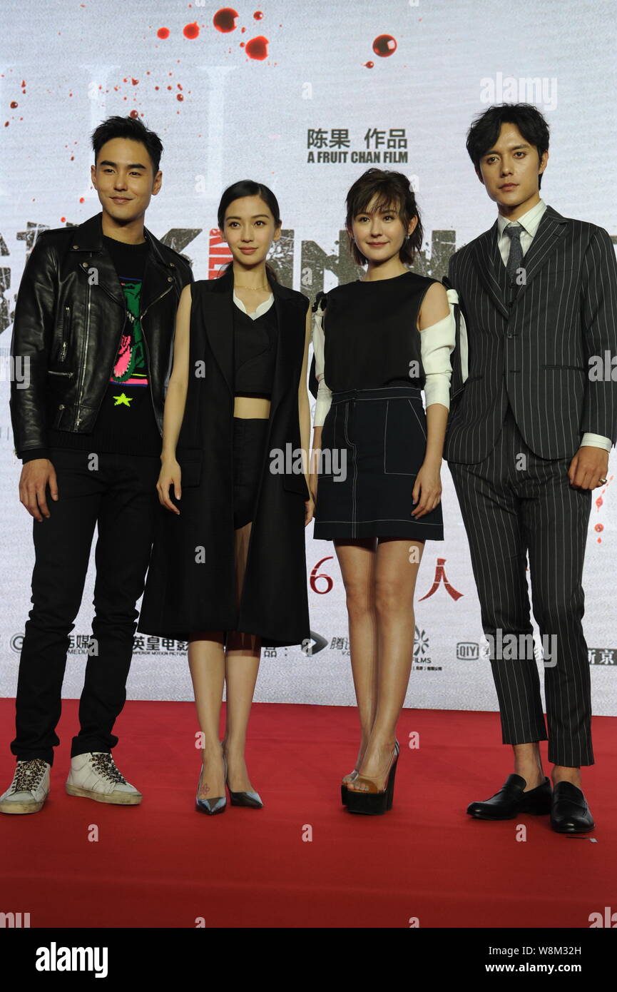 (From left) Taiwanese actor Ethan Juan, Hong Kong model and actress ...
