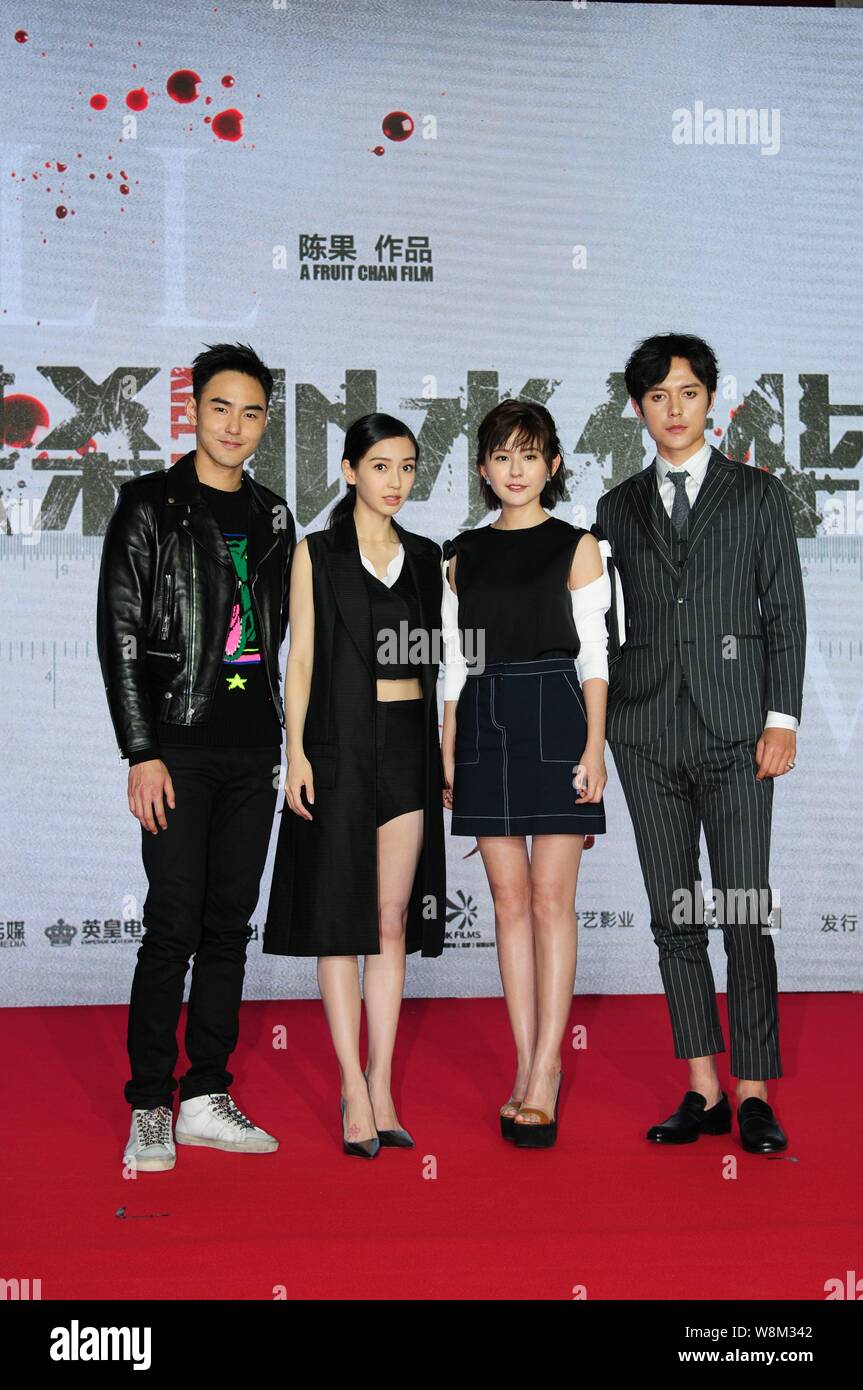 (From left) Taiwanese actor Ethan Juan, Hong Kong model and actress ...