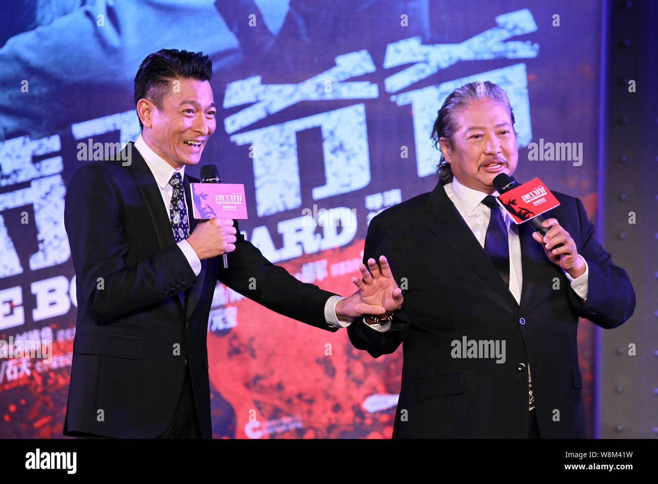 Hong Kong actor and singer Andy Lau, left, and martial artist Sammo ...