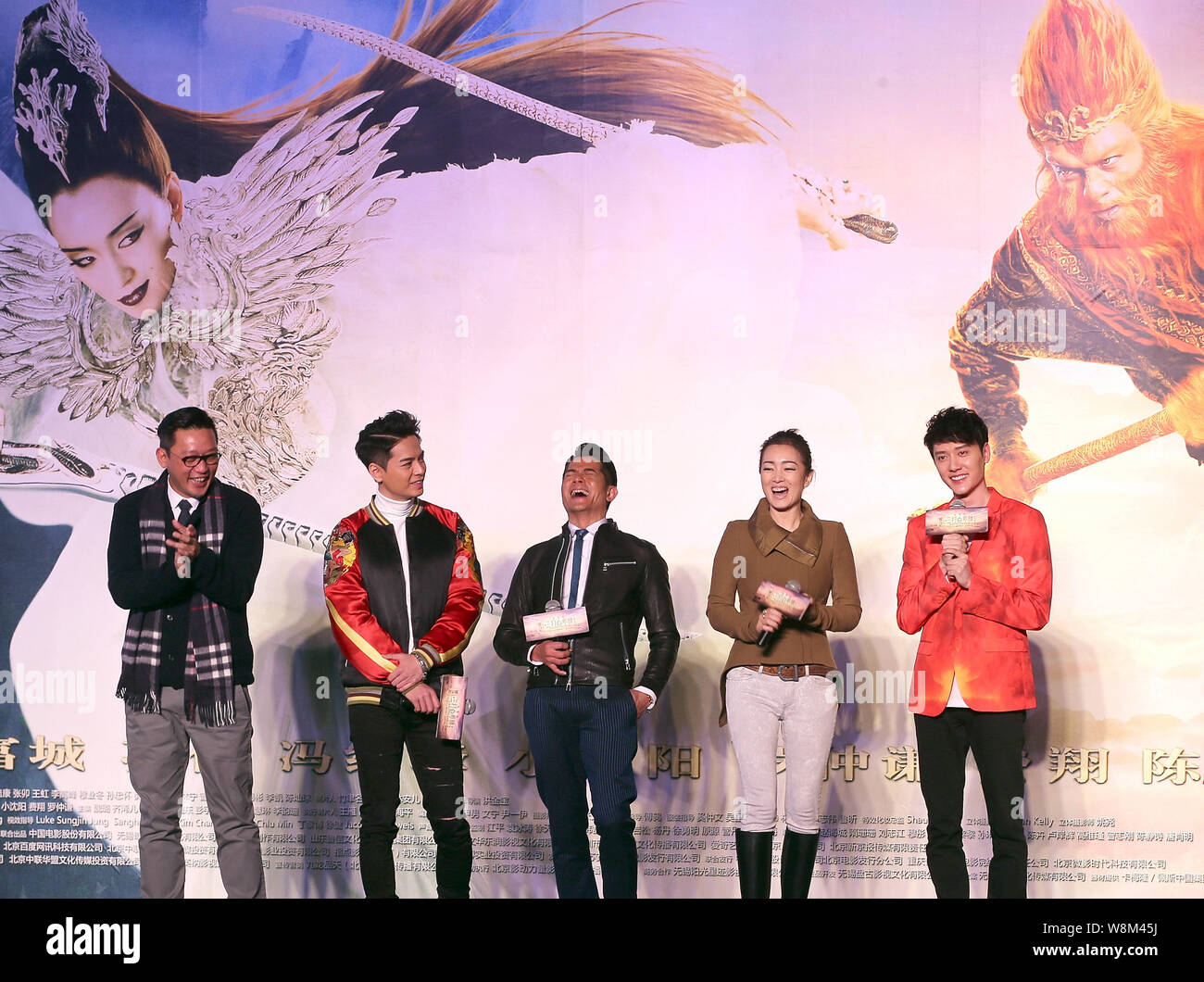 (From left) Hong Kong director Soi Cheang Pou-soi, actor Him Law or Law ...