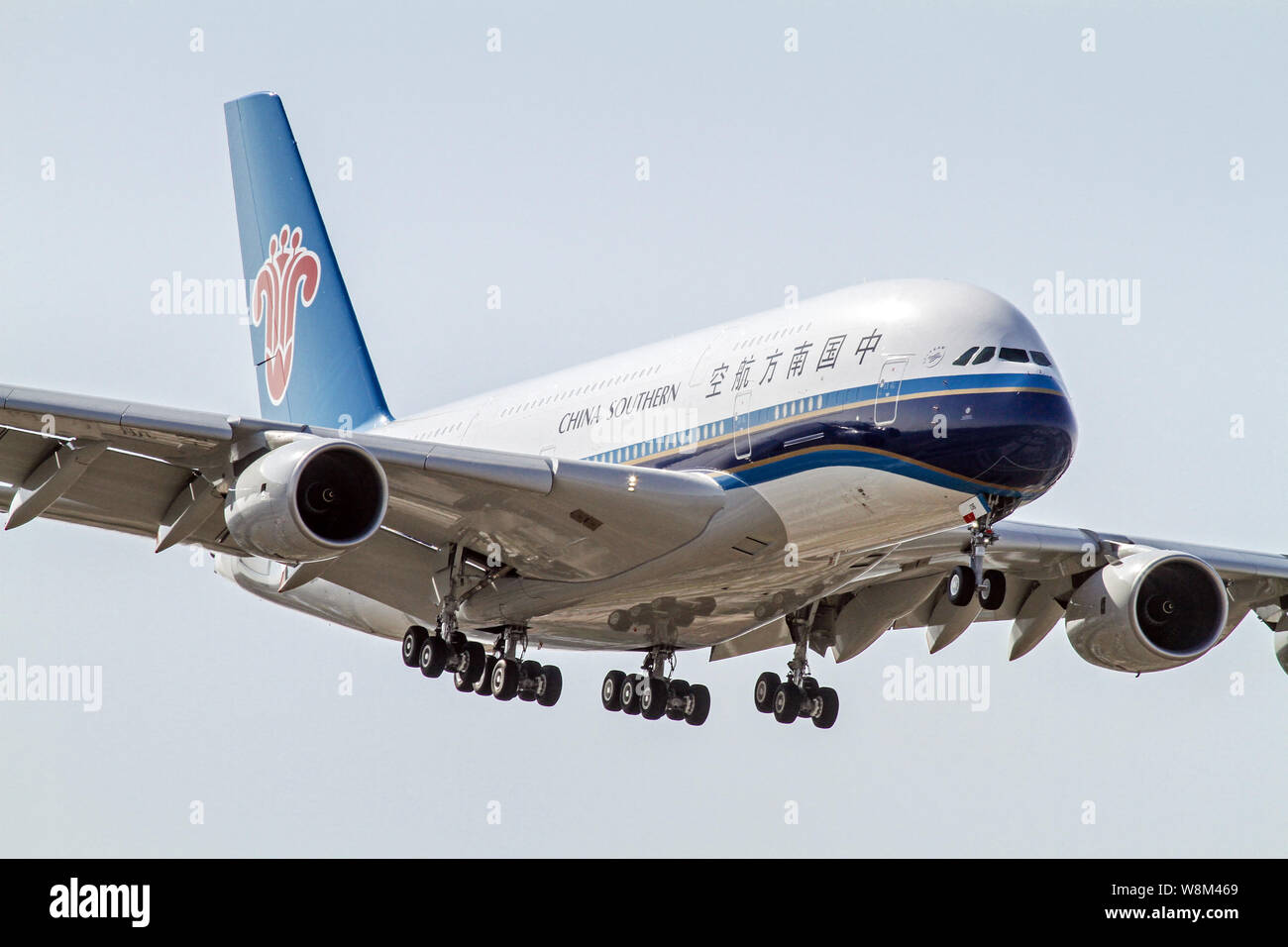 --FILE--An Airbus A380 passenger jet of China Southern Airlines takes ...