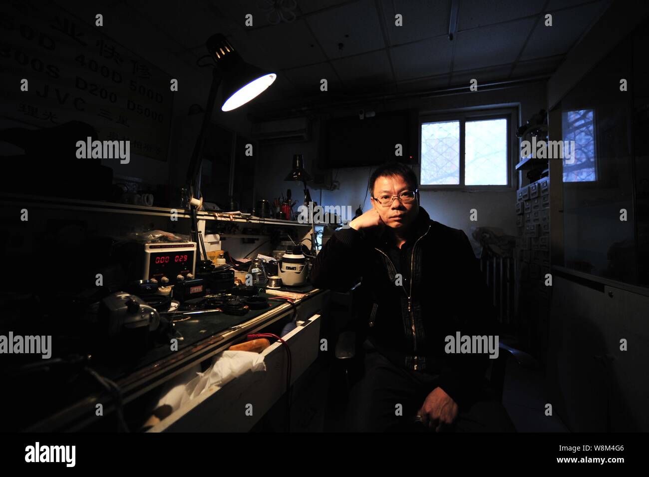 Pictured In His Shop High Resolution Stock Photography and Images - Alamy