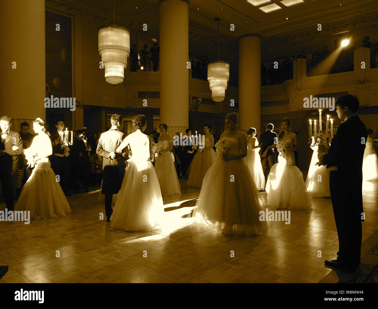Participants dance at the 2016 Shanghai International Debutante Ball at ...
