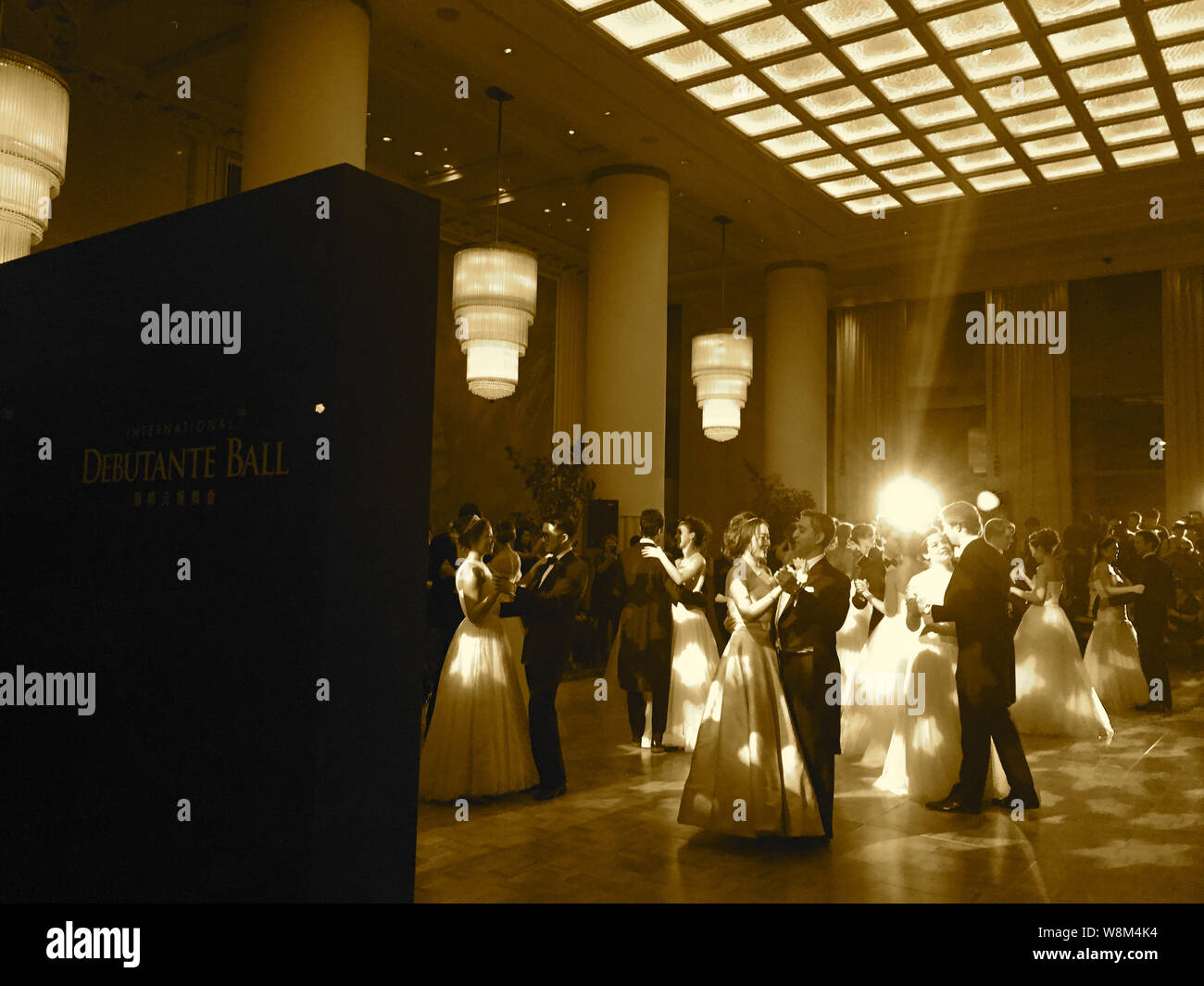 Participants dance at the 2016 Shanghai International Debutante Ball at ...