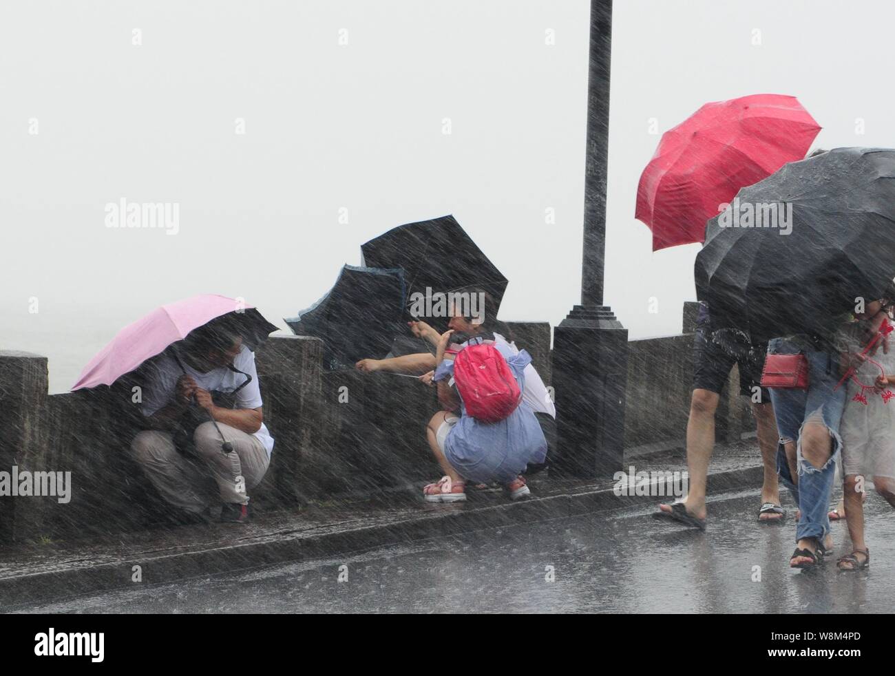 Hangzhou, China. 9th Aug, 2019. Hangzhou, CHINA-Super typhoon '' Liqima ...