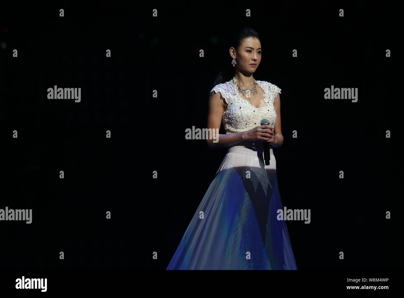 Hong Kong singer and actress Cecilia Cheung performs during the 2015 ...