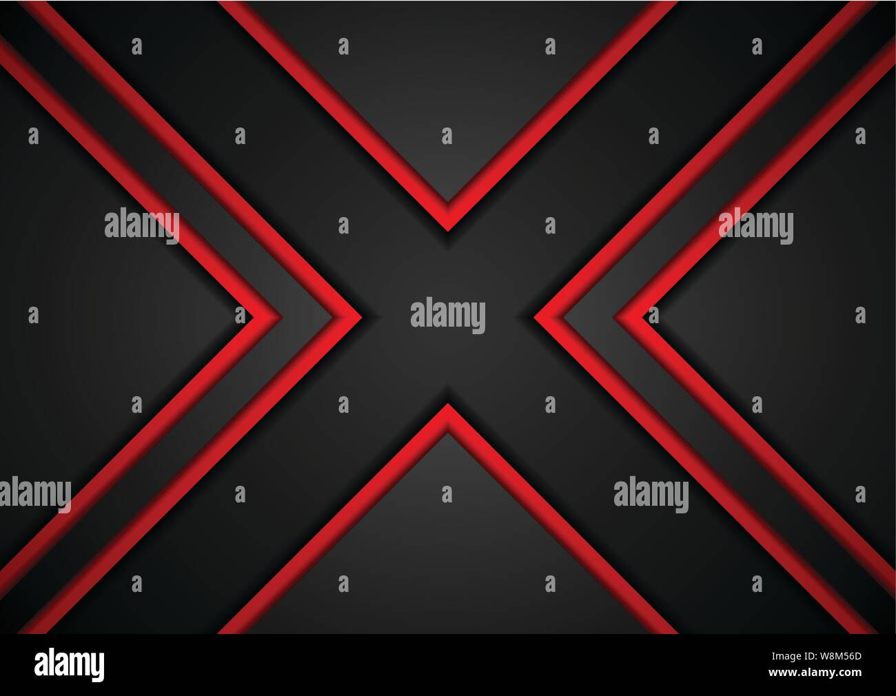 Black and red abstract tech concept background. Vector design Stock ...