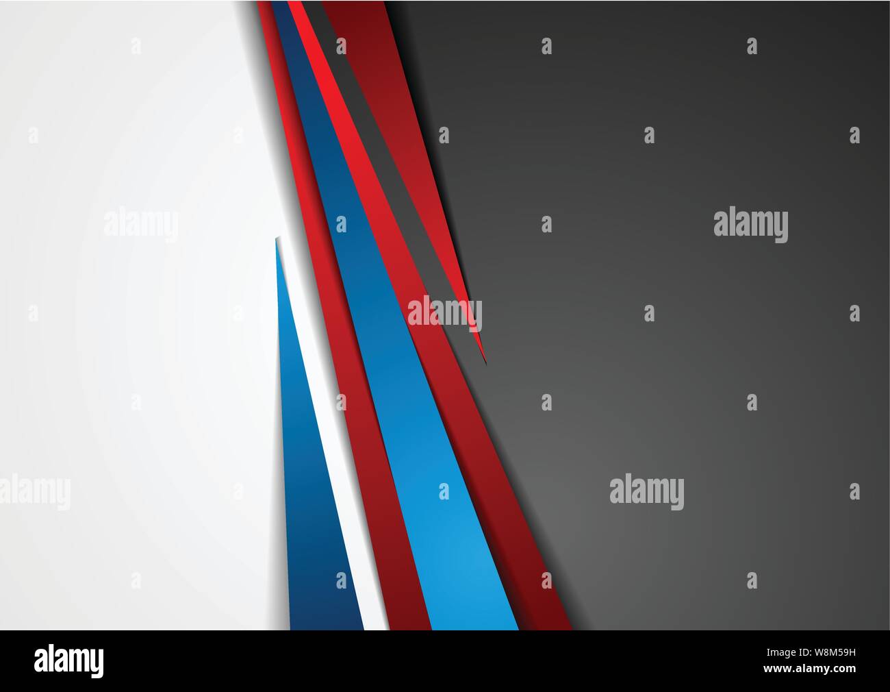 Contrast red and blue tech corporate abstract background. Vector ...