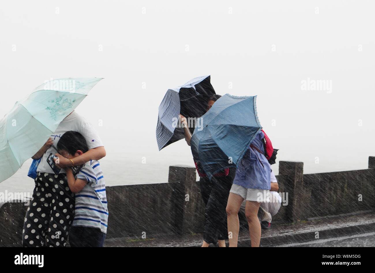 Hangzhou, China. 9th Aug, 2019. Hangzhou, CHINA-Super typhoon '' Liqima ...