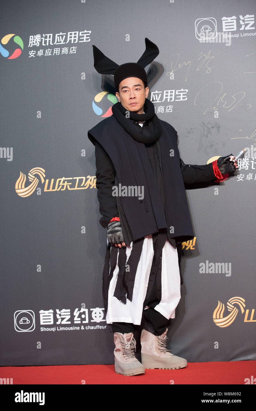 Hong Kong singer and actor Jordan Chan arrives on the red carpet for ...
