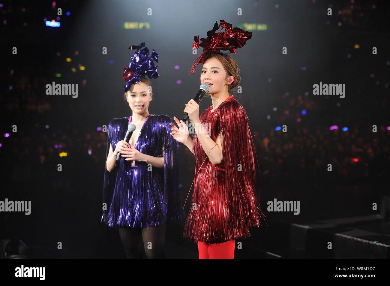 Gillian Chung, left, and Charlene Choi of Hong Kong pop duo Twins ...