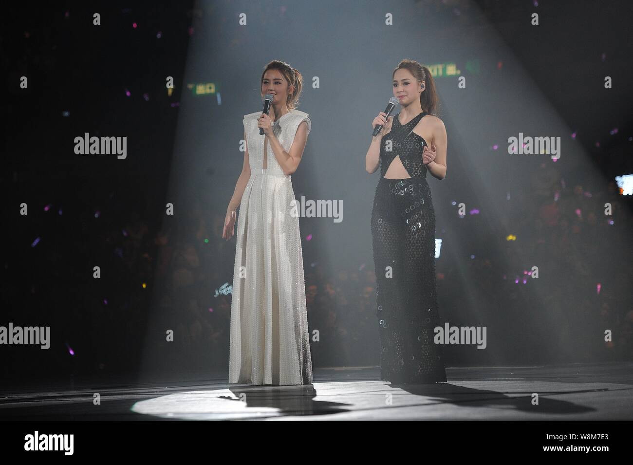 Gillian Chung, right, and Charlene Choi of Hong Kong pop duo Twins ...