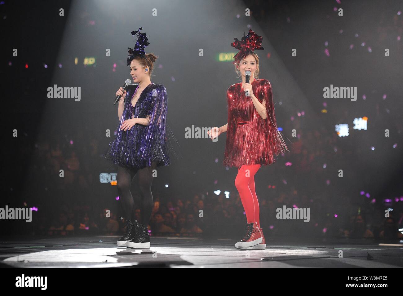 Gillian Chung, left, and Charlene Choi of Hong Kong pop duo Twins ...