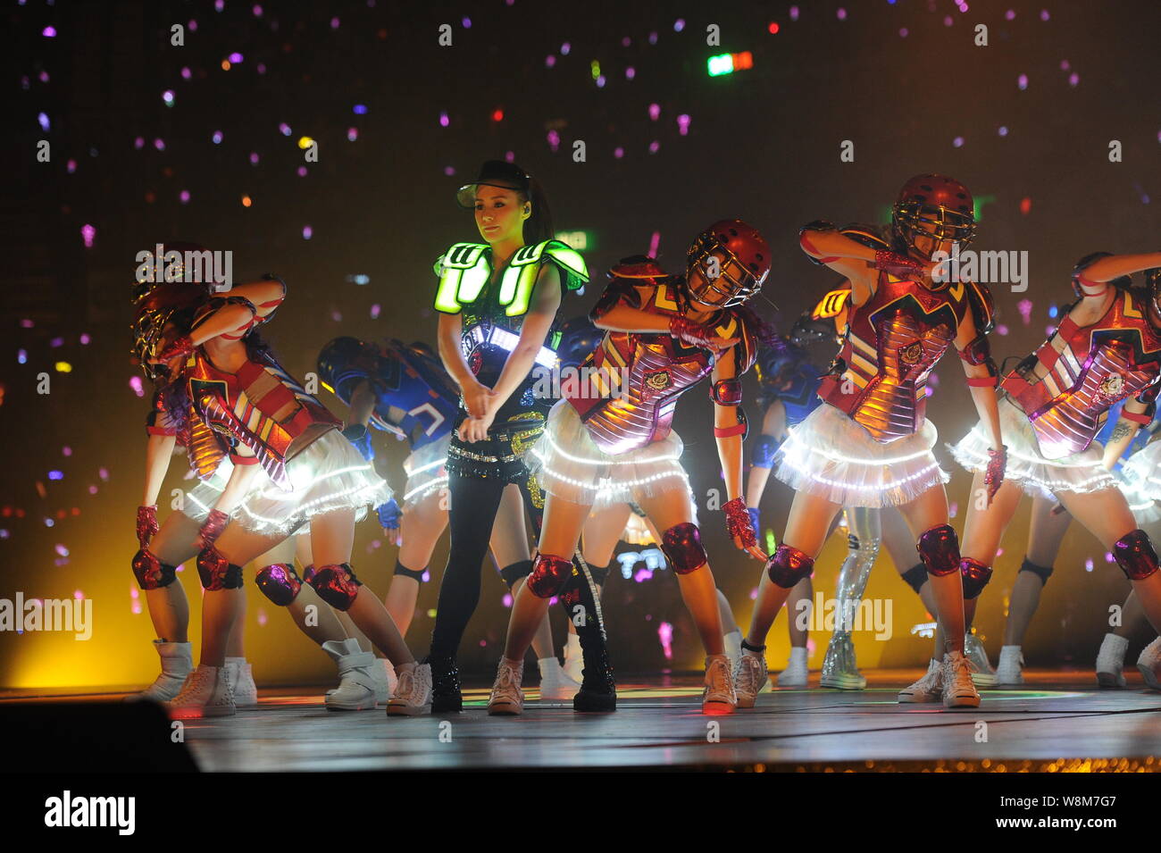 Gillian Chung of Hong Kong pop duo Twins performs during their concert ...