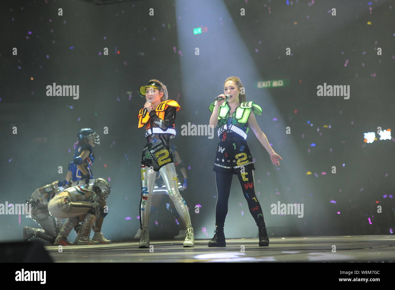 Gillian Chung, right, and Charlene Choi of Hong Kong pop duo Twins ...