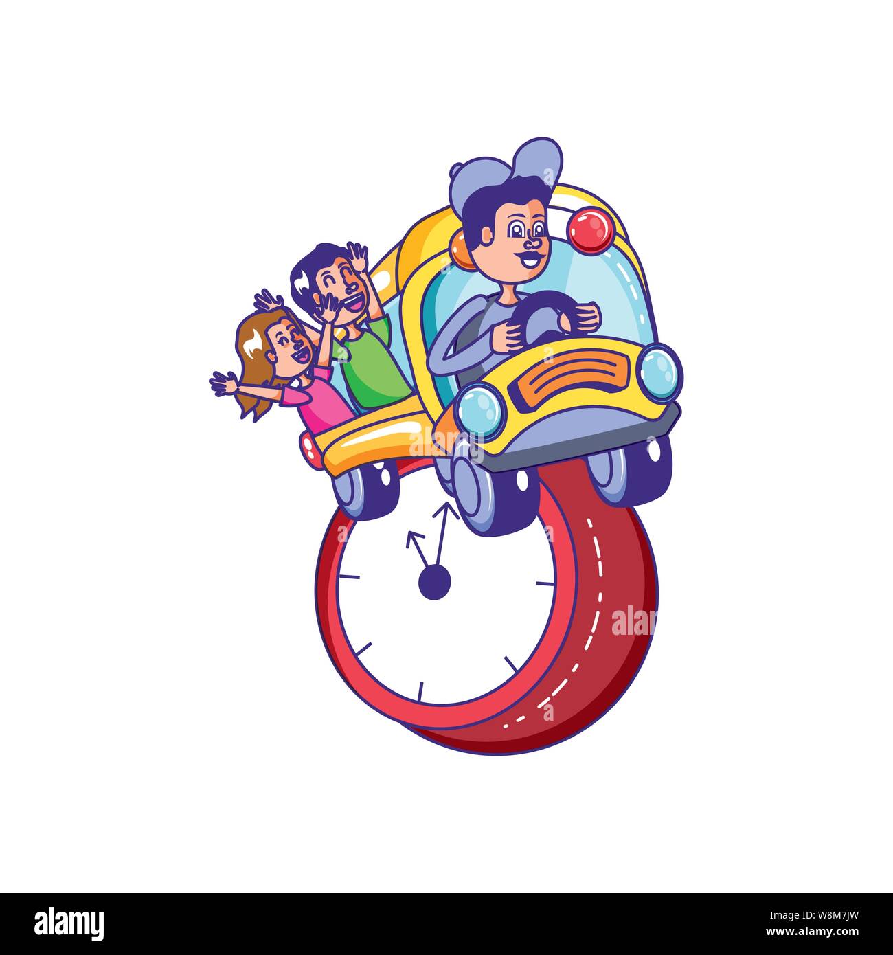 Bus open day Stock Vector Images - Alamy