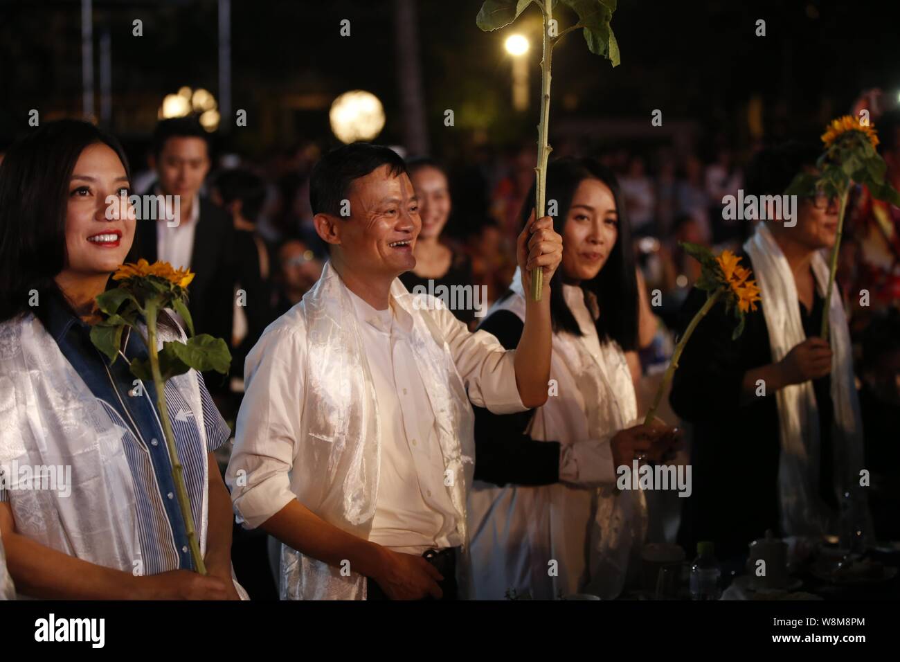 (From left) Chinese actress Vicki Zhao Wei, Jack Ma Yun, Chairman of ...