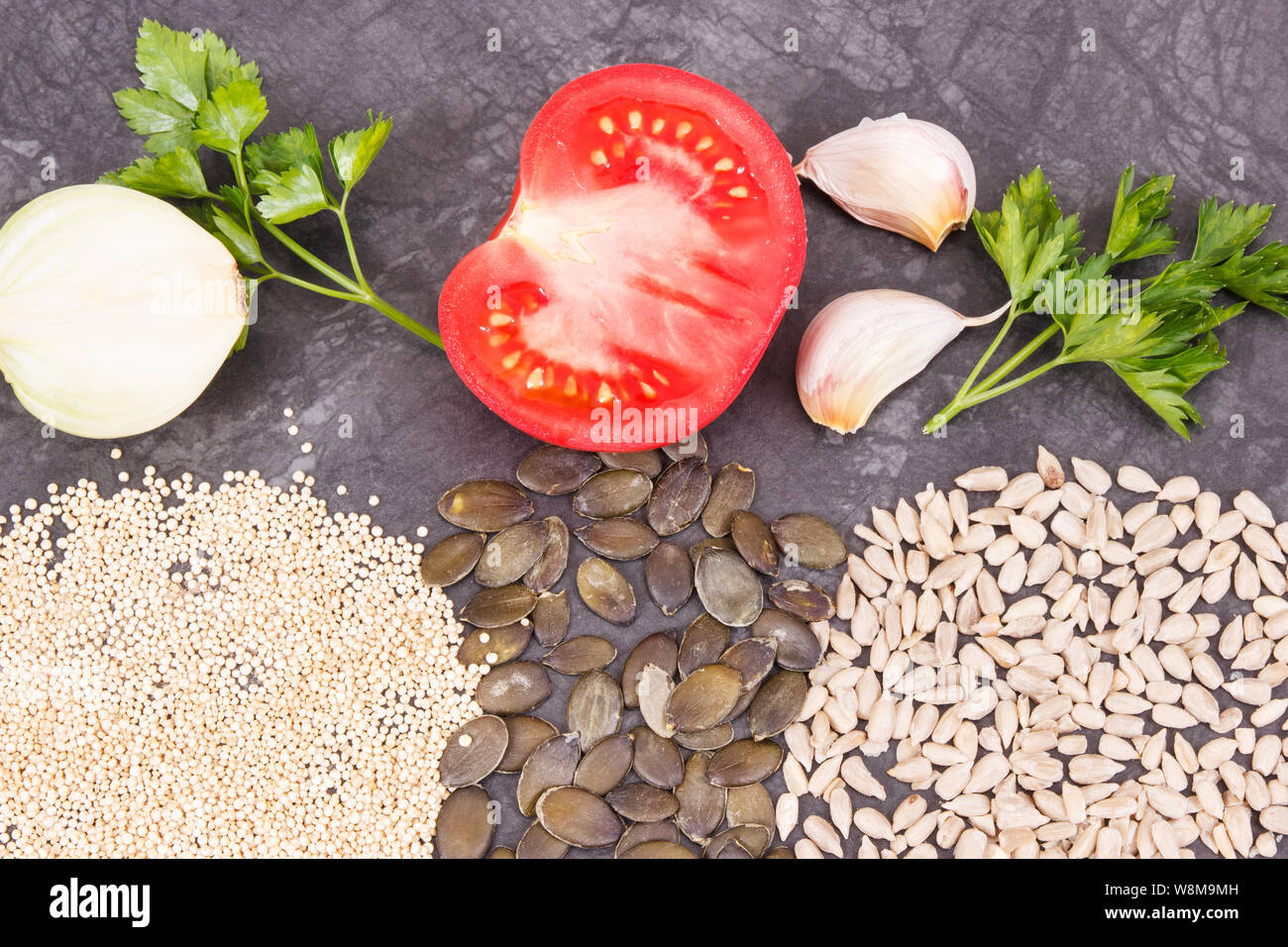 Different nutritious ingredients as source zinc, minerals and dietary ...