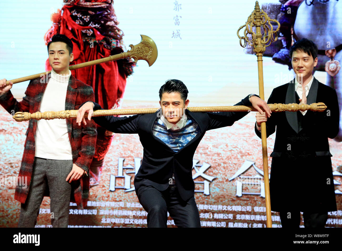 (From left) Hong Kong actors Law Chung-him, better known as Him Law ...