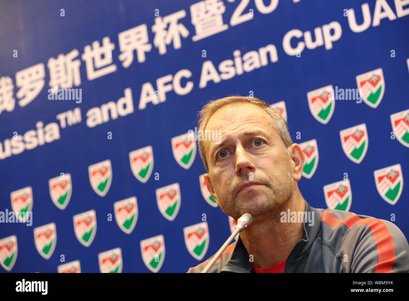 --FILE--French football coach Alain Perrin, head coach of the Chinese ...