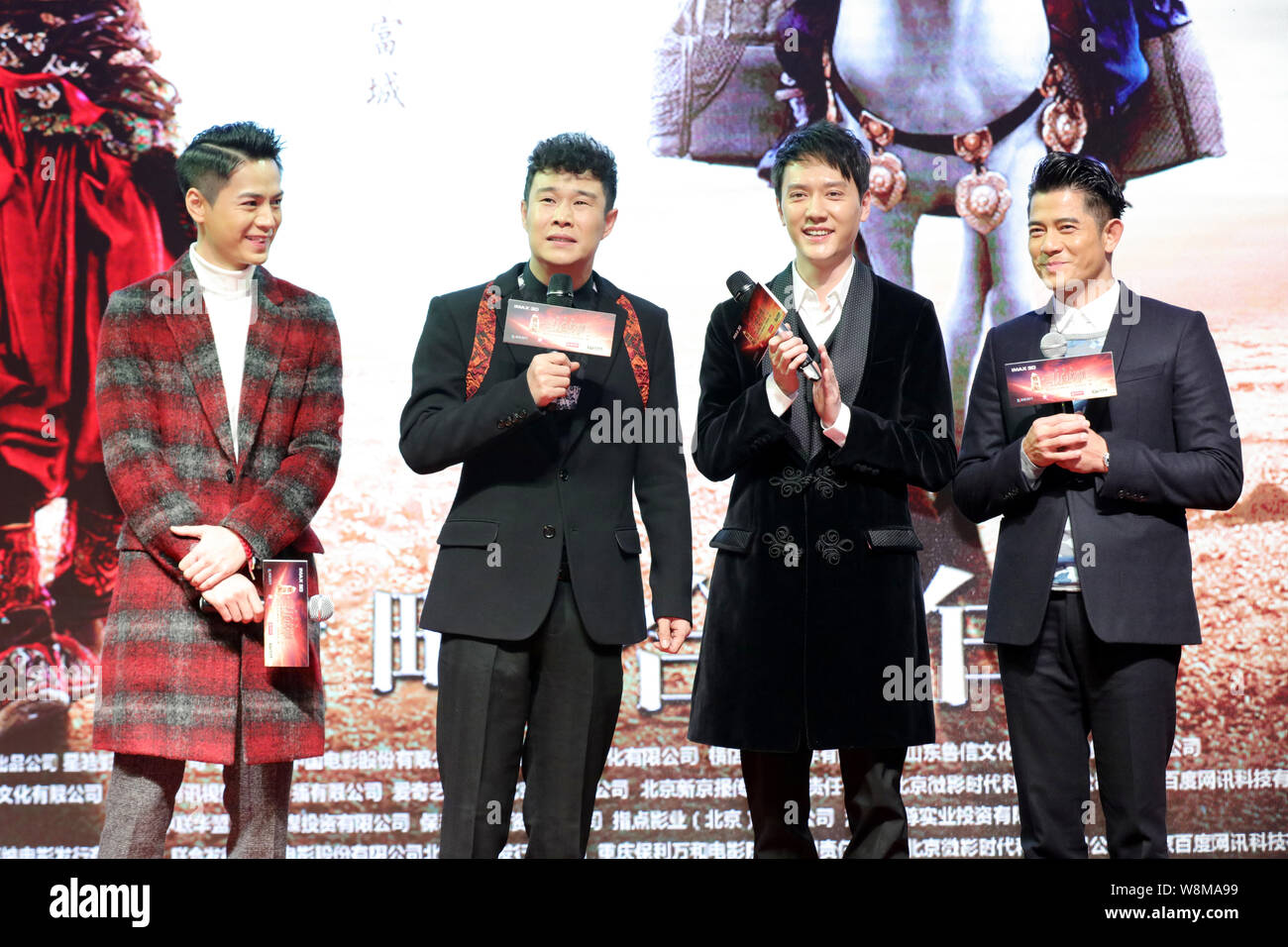 (From left) Hong Kong actor Law Chung-him, better known as Him Law ...