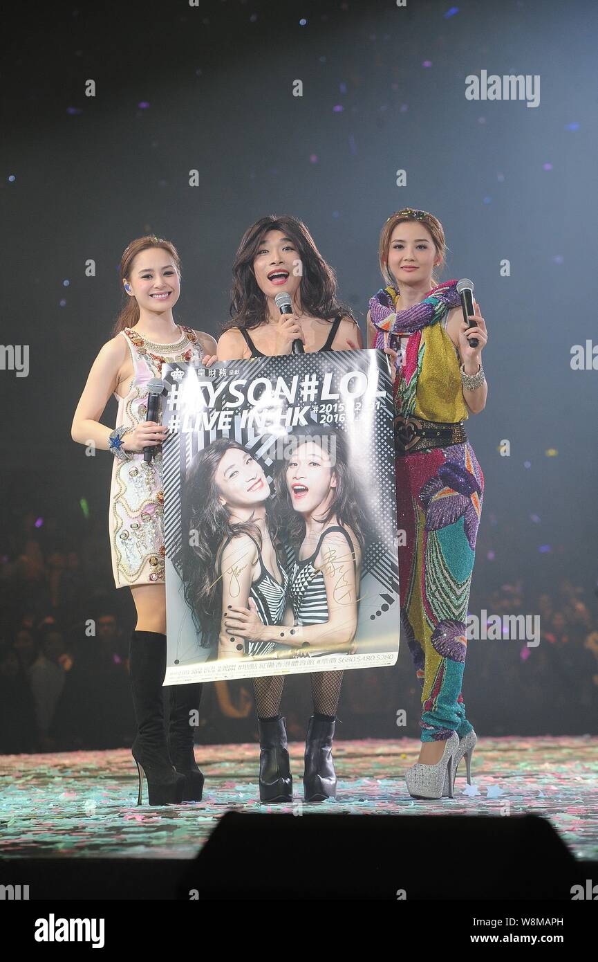 Gillian Chung, left, and Charlene Choi, right, of Hong Kong pop duo ...