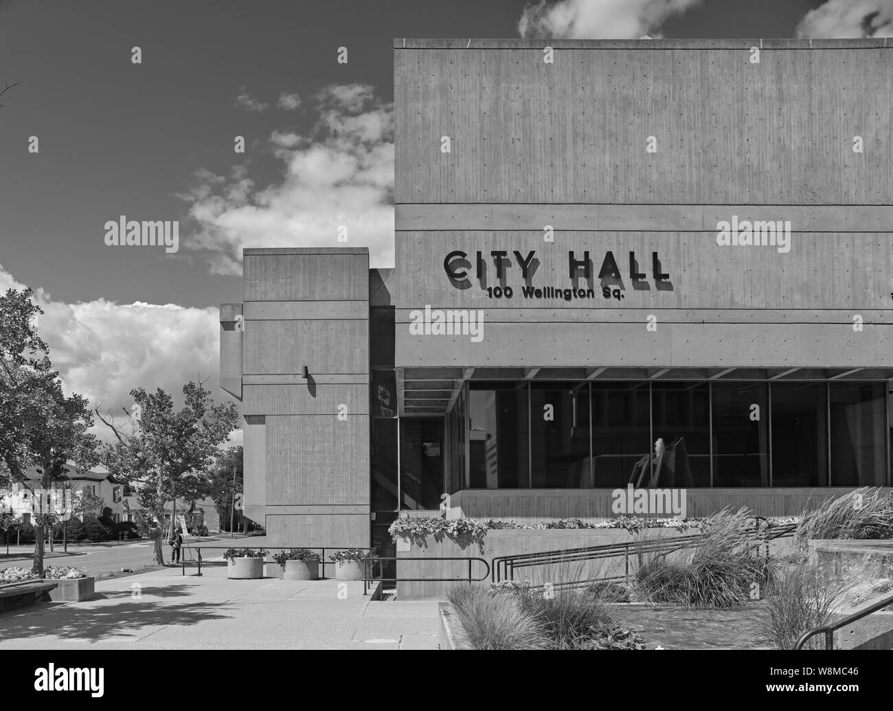 Brantford City Hall. The building is located at 100 Wellington Square ...