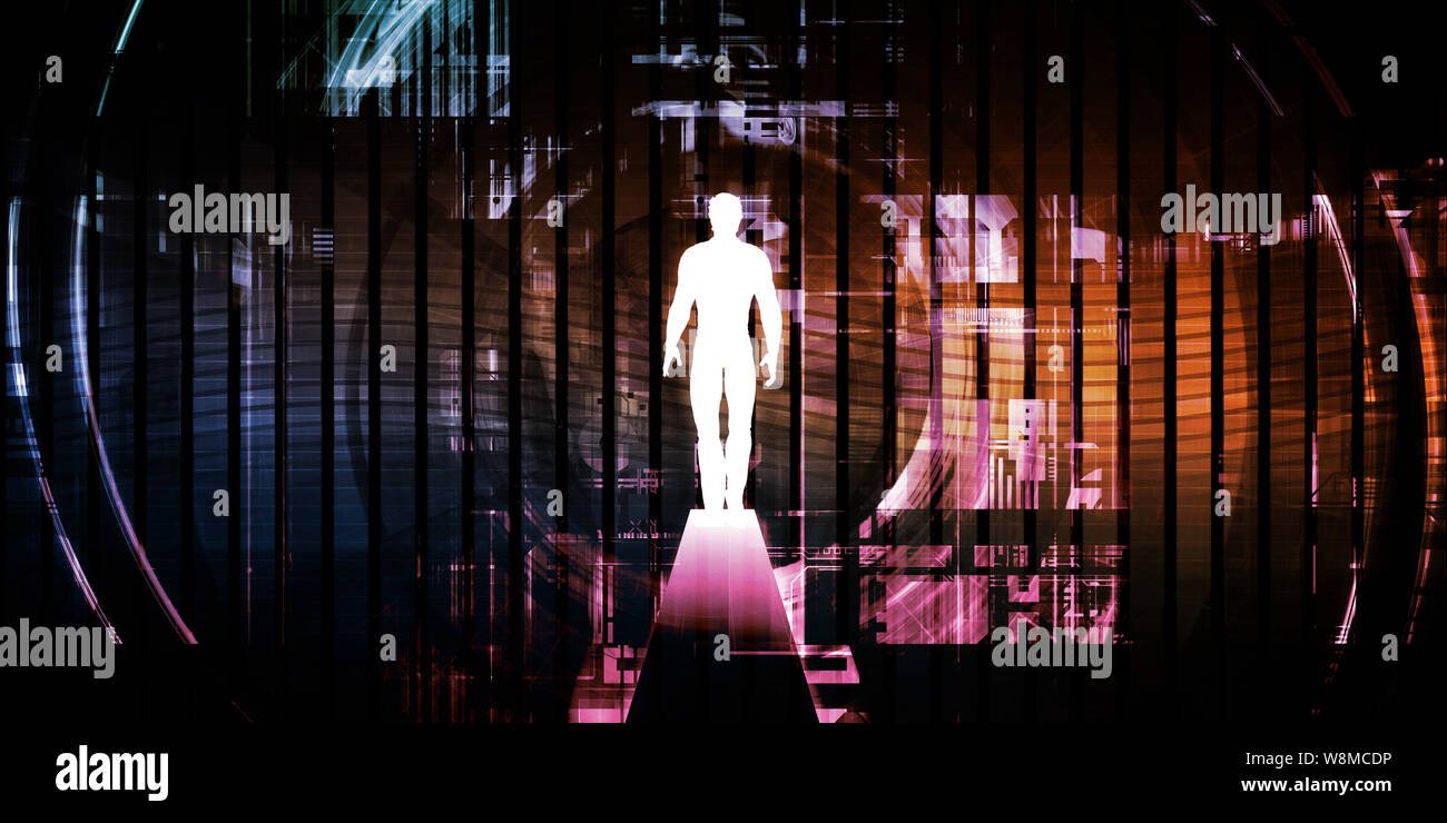 Digital futuristic man hi-res stock photography and images - Alamy