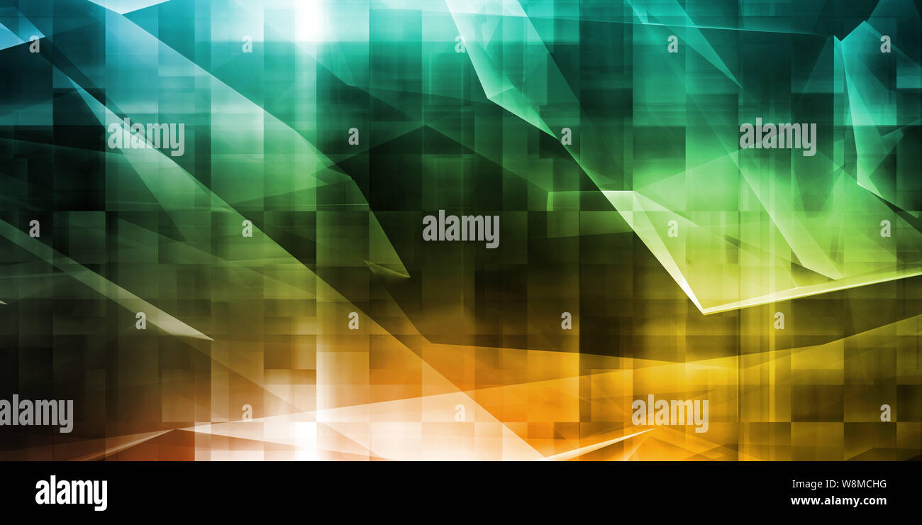 Technology Grid with a Tech Futuristic Art Abstract Stock Photo - Alamy