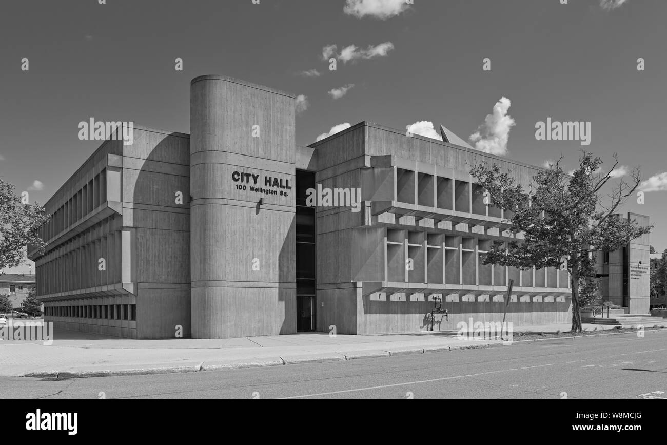 Brantford City Hall. The building is located at 100 Wellington Square ...