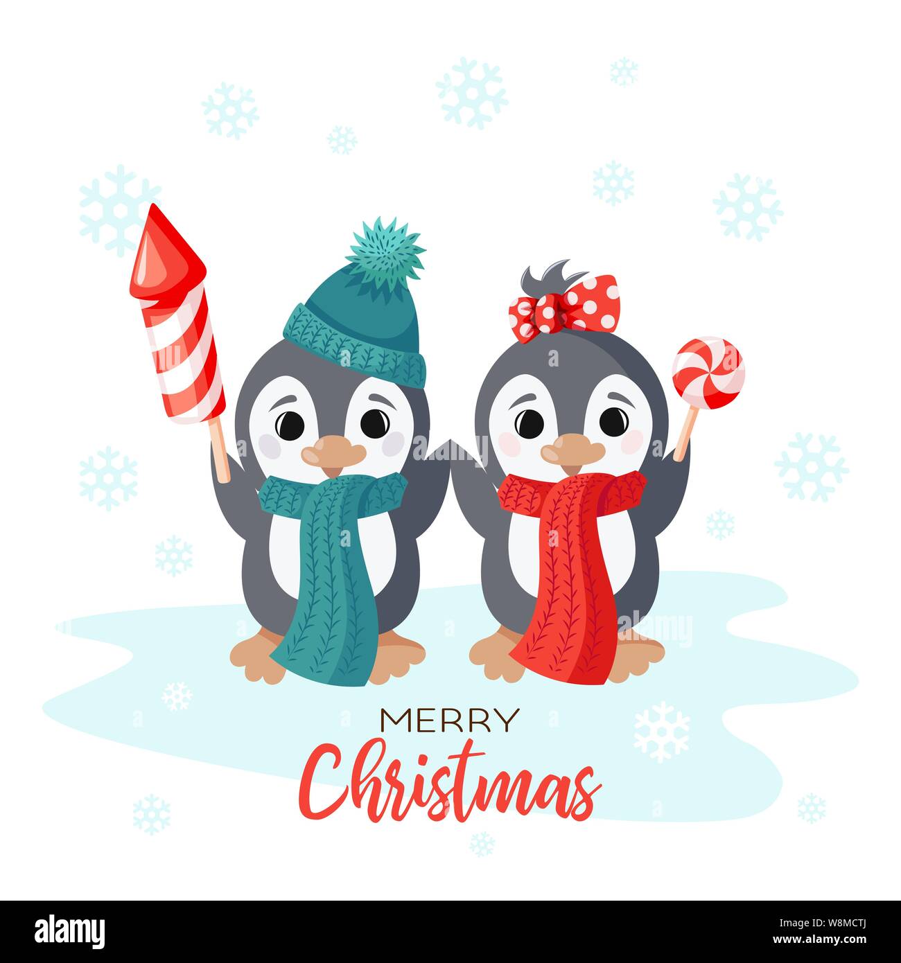 Happy Holidays Penguin Clip Art