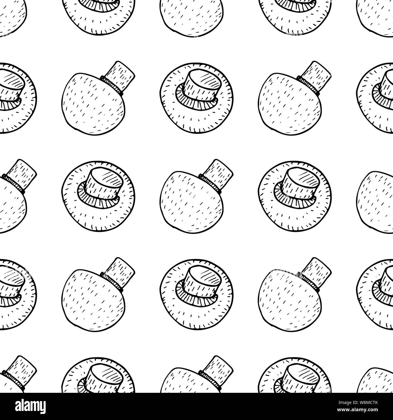 Champignon hand draw hi-res stock photography and images - Alamy