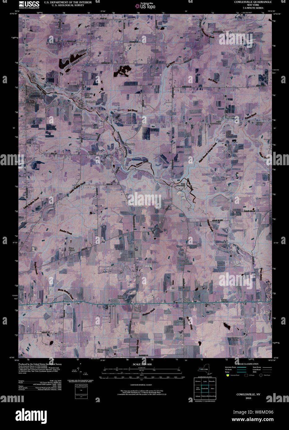 This image map depicts geographic features on the surface of the earth ...