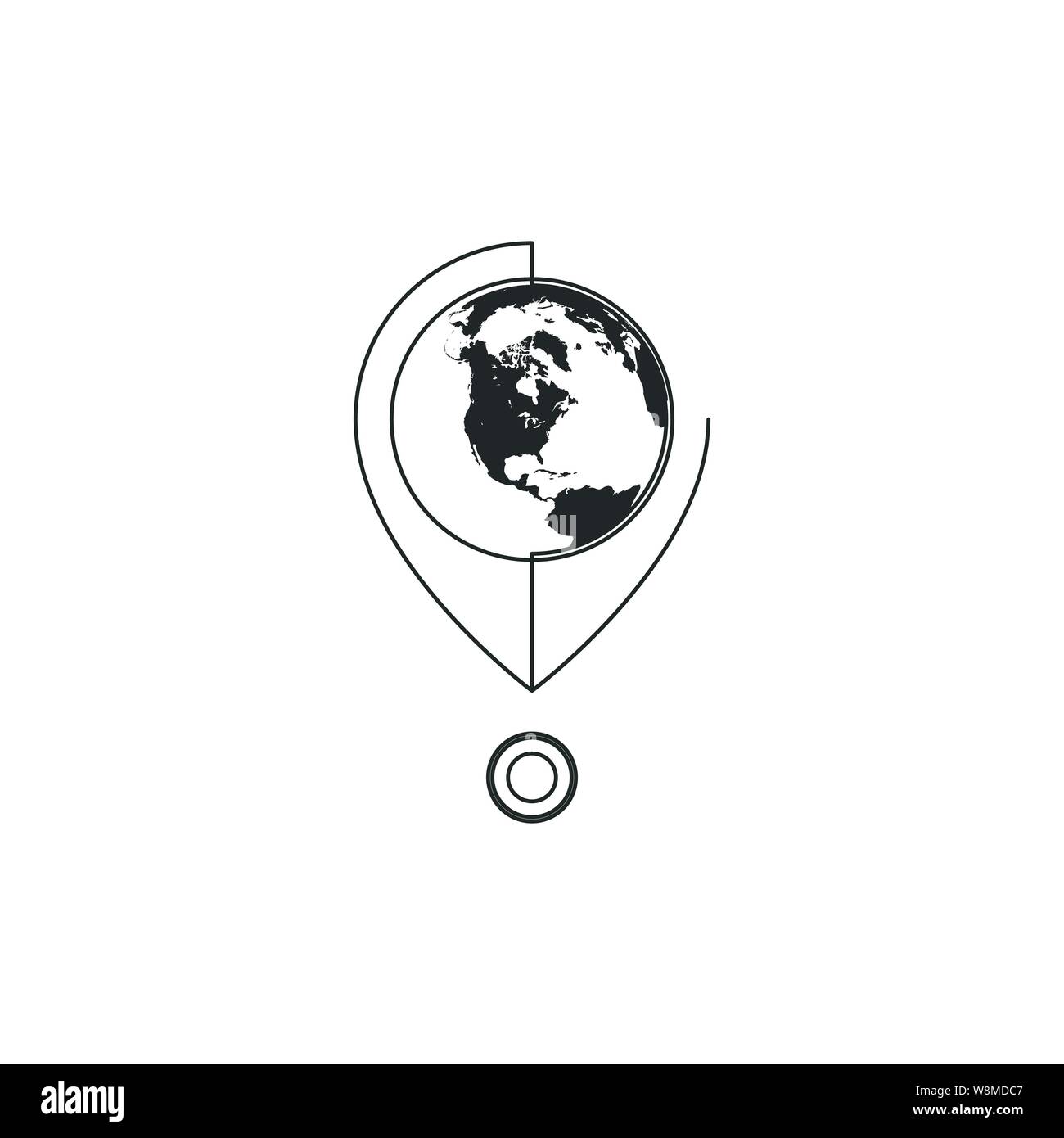 Globe map Black and White Stock Photos & Images - Alamy
