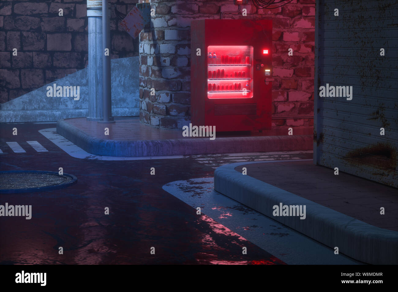 Vending machines at night hi-res stock photography and images - Alamy